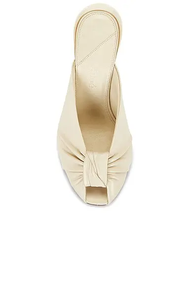 Chloé Suzie Open Toe Mule - Soft Ivory
