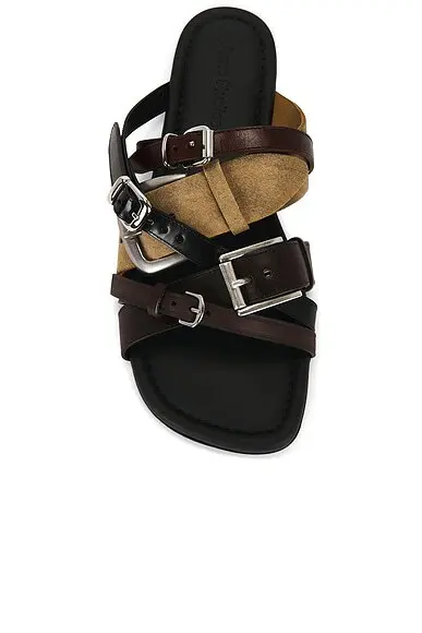 Acne Studios Multi Buckle Leather Sandals