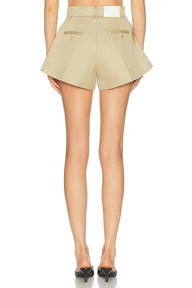 Renggli Flared Twill Shorts