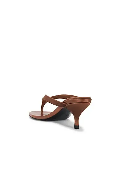 Miu Miu Embroidered Logo Thong Sandal