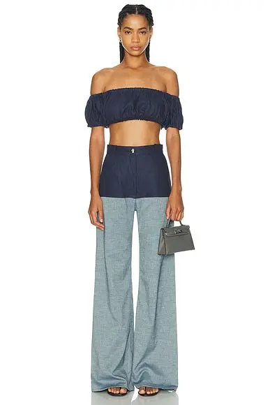 Matthew Bruch Bubble Crop Top