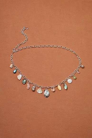 Chan Luu Stoned Pendant Belt - Multi