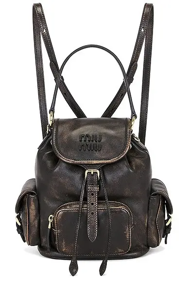 Miu Miu Lambskin Leather Backpack
