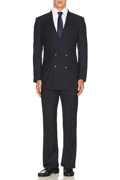 TOM FORD Clear Cut Herringbone Stripe Suit