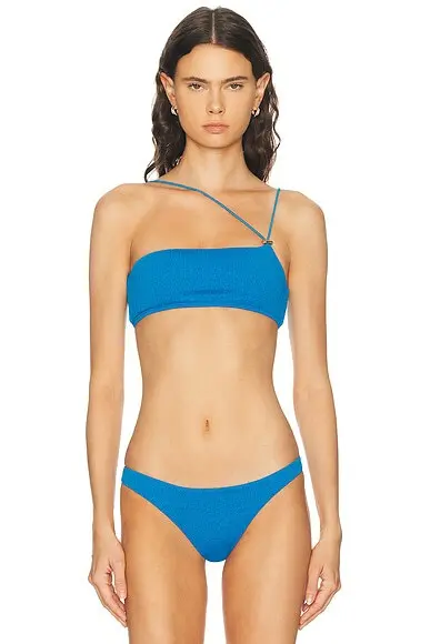 VIX PAULA HERMANNY X Rosie Huntington-whiteley Pixie Bikini Top - Blue