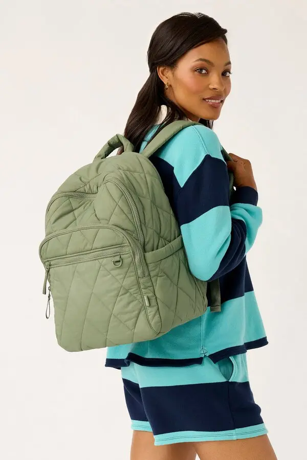 VERA BRADLEY Bancroft Backpack In Deep Lichen