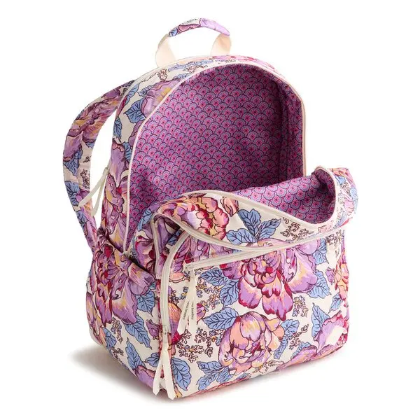 VERA BRADLEY Large Bancroft Backpack In Cabbage Roses