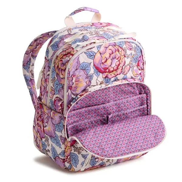 VERA BRADLEY Large Bancroft Backpack In Cabbage Roses