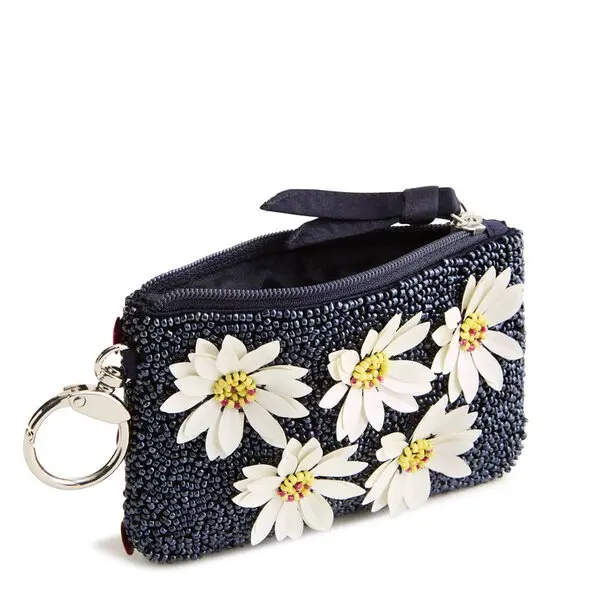 VERA BRADLEY Beaded Zip Pouch In Poppy Fields