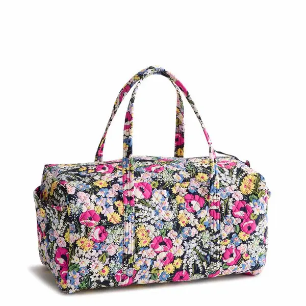 VERA BRADLEY Large Original Duffel Bag In Poppy Fields
