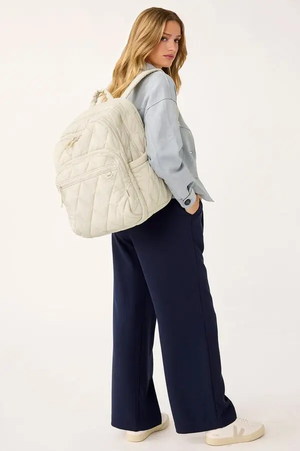 VERA BRADLEY Xl Bancroft Backpack In Pumice Stone