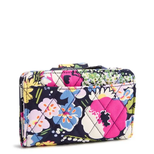 VERA BRADLEY Small Turnlock Wallet In Poppy Fields