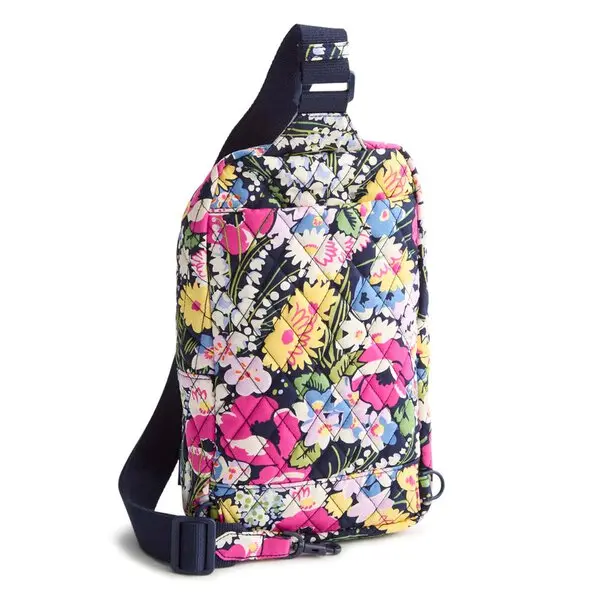 VERA BRADLEY Lorman Sling Backpack In Poppy Fields