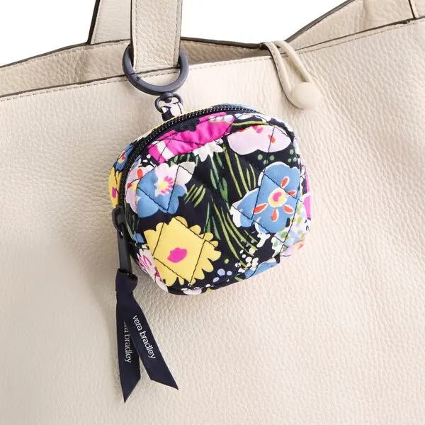 VERA BRADLEY Zip Earbud Bag Charm In Poppy Fields