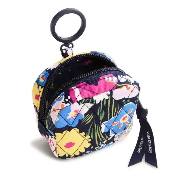 VERA BRADLEY Zip Earbud Bag Charm In Poppy Fields