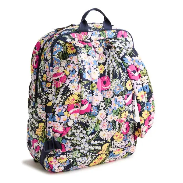 VERA BRADLEY Large Bancroft Backpack In Poppy Fields