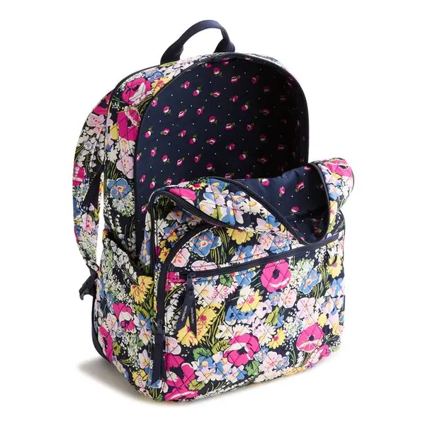 VERA BRADLEY Large Bancroft Backpack In Poppy Fields