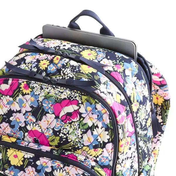 VERA BRADLEY Large Bancroft Backpack In Poppy Fields