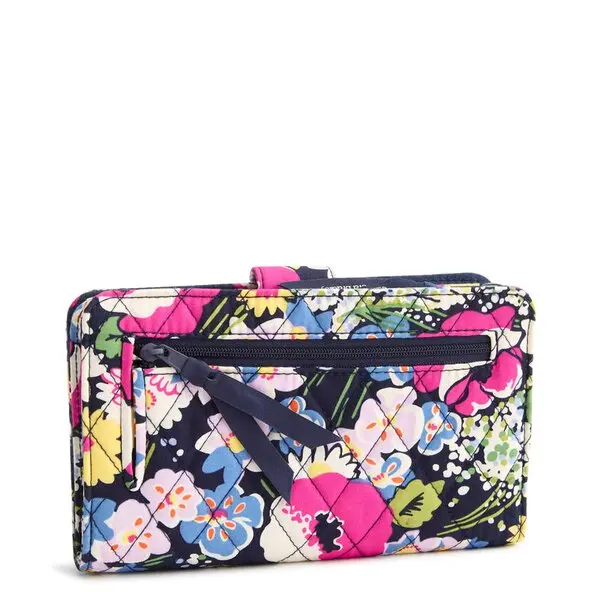 VERA BRADLEY Turnlock Wallet In Poppy Fields
