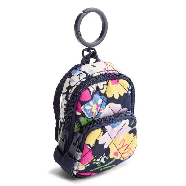 VERA BRADLEY Bancroft Backpack Bag Charm In Poppy Fields