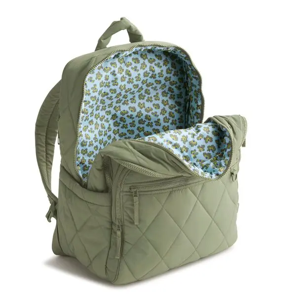 VERA BRADLEY Large Bancroft Backpack In Deep Lichen