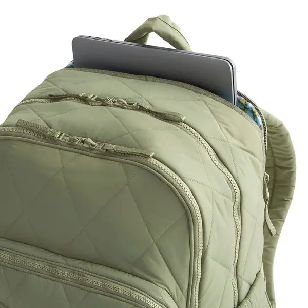 VERA BRADLEY Large Bancroft Backpack In Deep Lichen