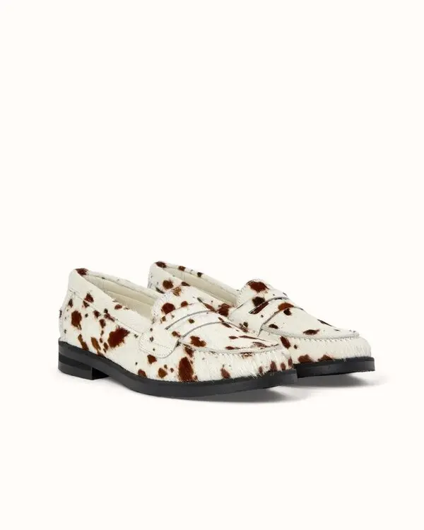 DUKE + DEXTER Wilde Cow Pony Penny Loafer