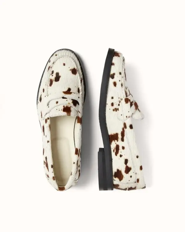 DUKE + DEXTER Wilde Cow Pony Penny Loafer