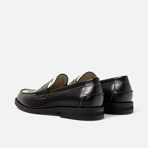 DUKE + DEXTER Wilde Raffia Penny Loafer