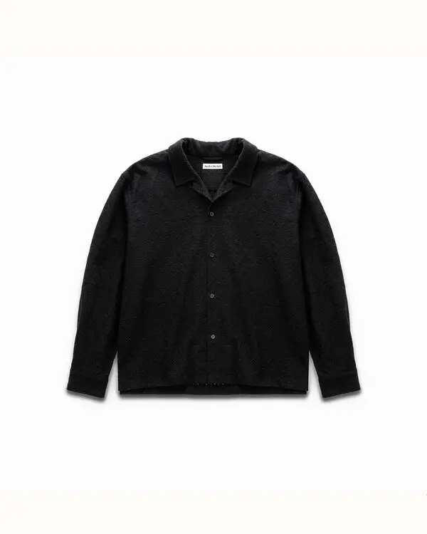 DUKE + DEXTER Crochet Shirt - Black