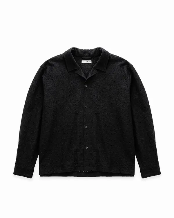 DUKE + DEXTER Crochet Shirt - Black
