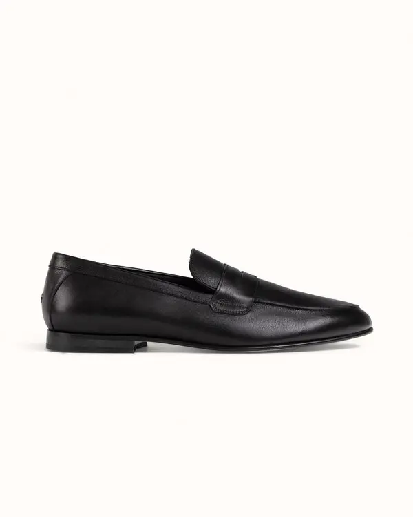 DUKE + DEXTER Caine Penny Loafer - Black