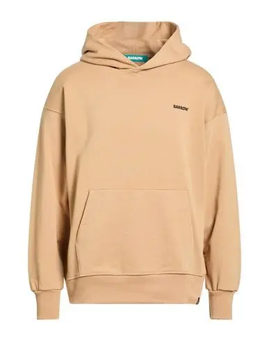 BARROW Cotton Fleece Hoodie With Logo - Beige