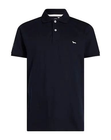 HARMONT & BLAINE Polo Shirt Midnight Size Cotton, Elastane - Blue