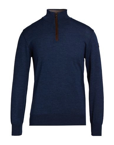 Paul & Shark Midnight Virgin Wool Half-zip Sweater - Navy