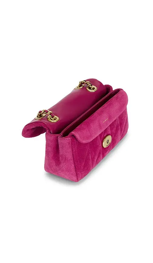 COACH Quilted Suede Tabby Shoulder Bag - Dark Fuchsia