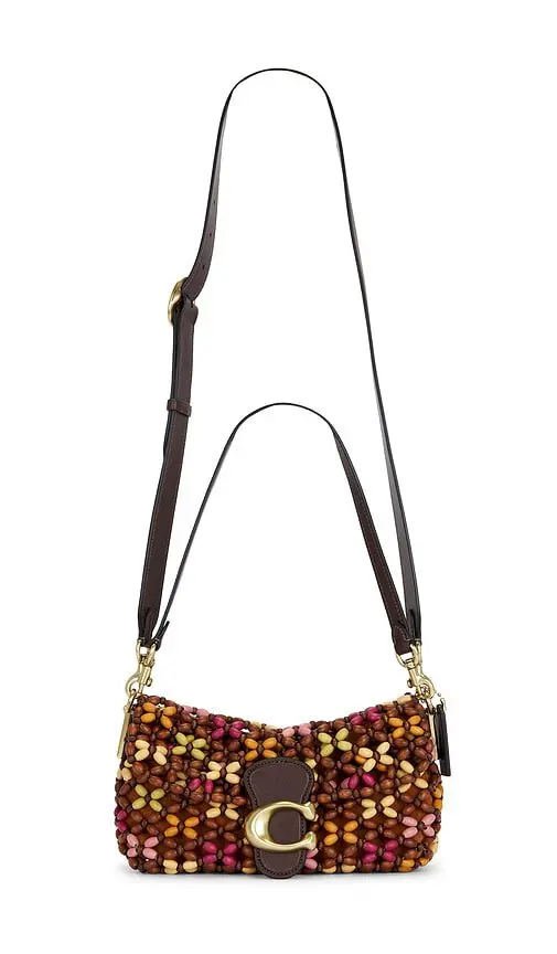 COACH Wooden Beaded Tabby Shoulder Bag 26 In Brown - Maple