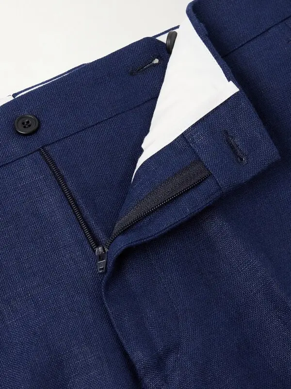 Anderson & Sheppard Straight-leg Linen Shorts