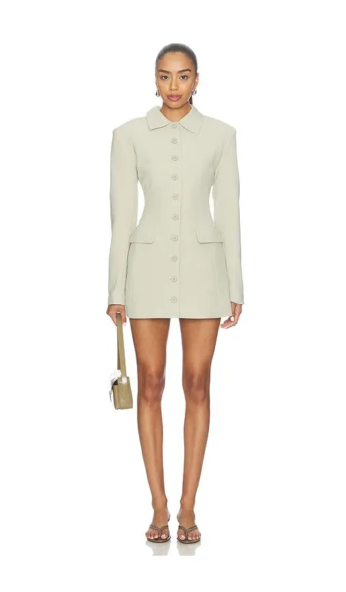 Lioness Cheri Mini Dress In Green - Matcha