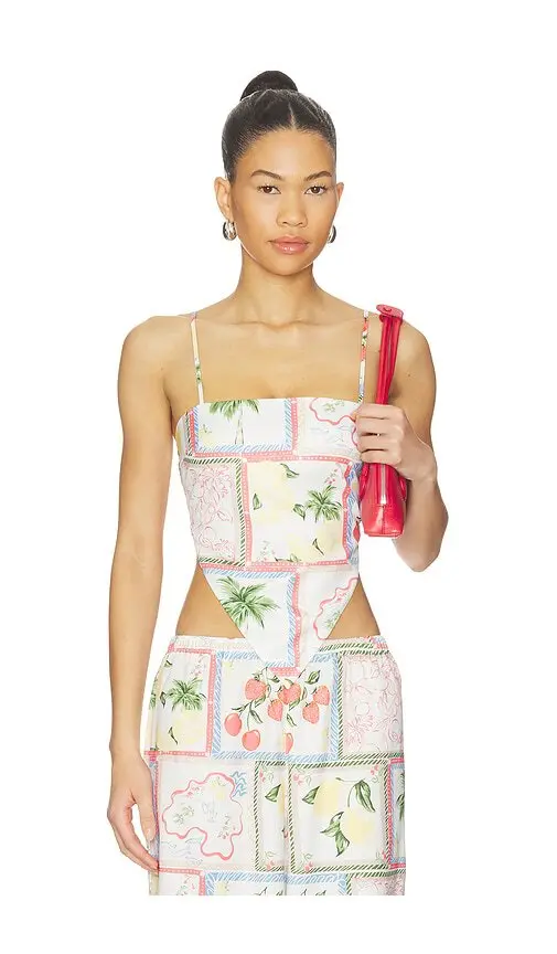 MORE TO COME Kialana Cami Top In White - White Multi