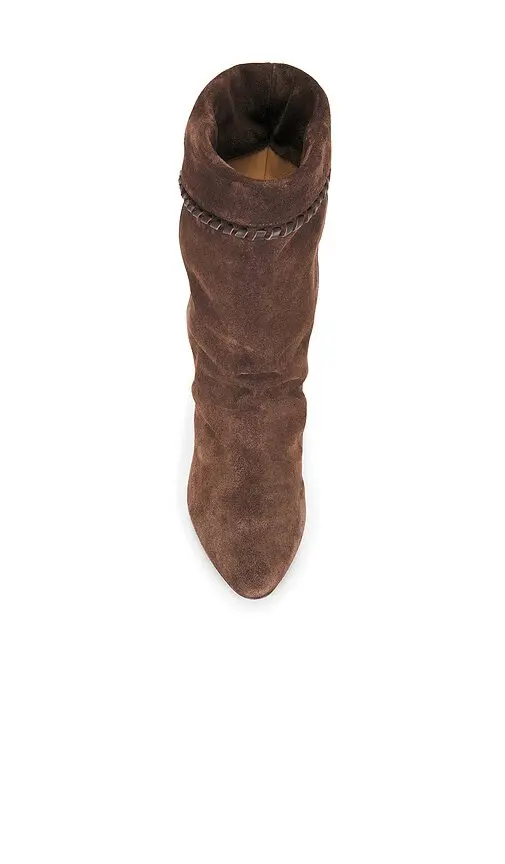 Isabel Marant Étoile Suede Pull-on Boots - Chocolate