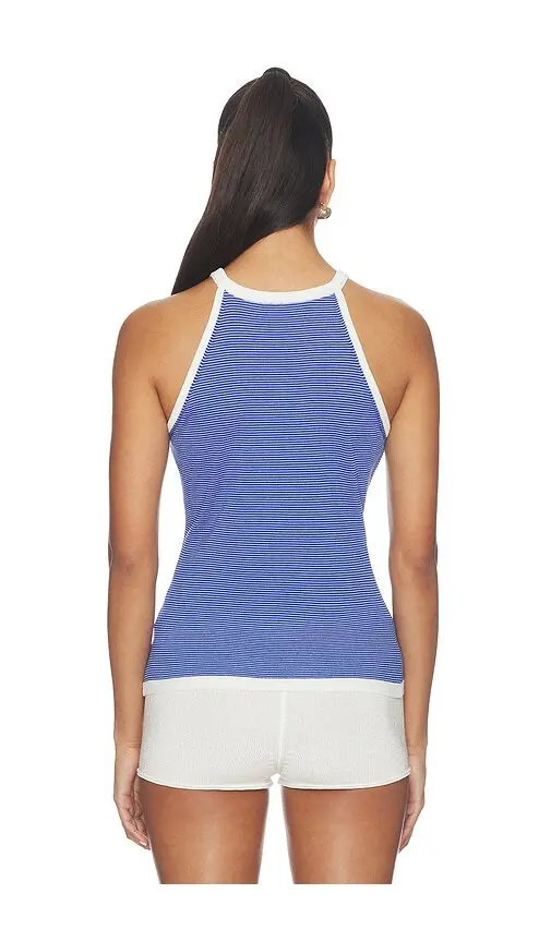 Astr The Label Betia Sweater Top In Blue