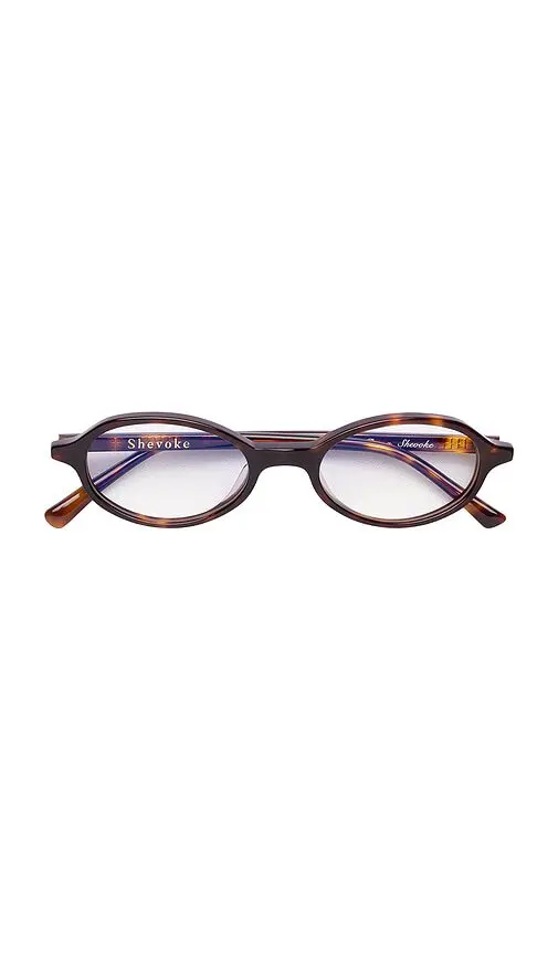 SHEVOKE Acetate Oval Eyeglasses - Tortoise