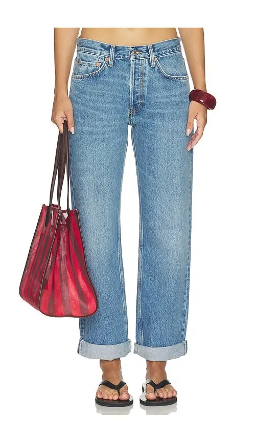 RE/DONE Beau Jean Boyfriend Jeans - Blue