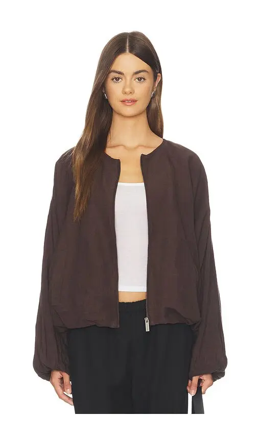Sanctuary Linen Bubble Jacket
