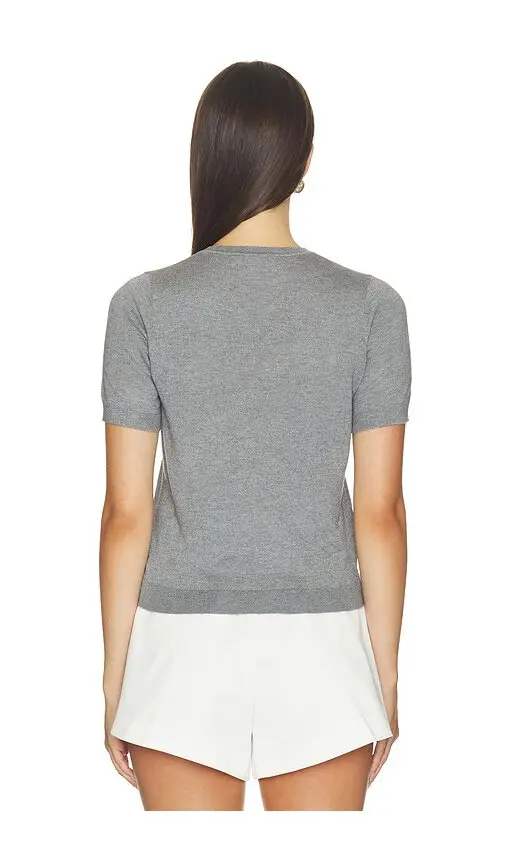 Renggli V-neck Knit Tee - Grey