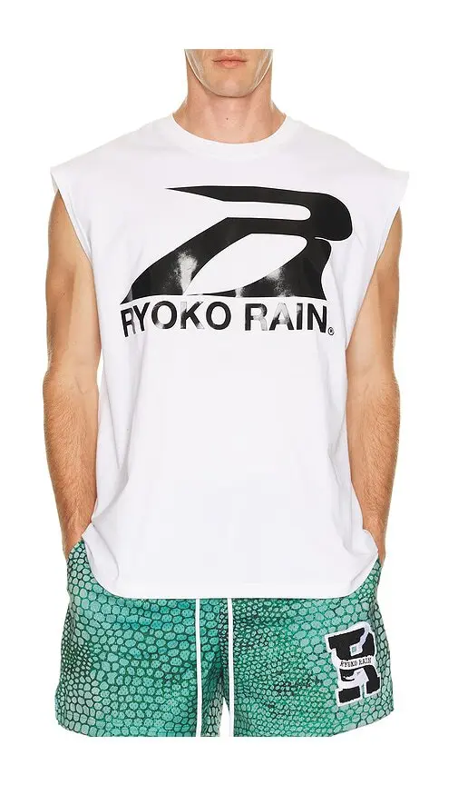 RYOKO RAIN Sleeveless Tank With Graphic Logo