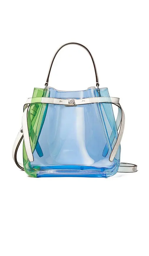Tory Burch Romy Color-block Clear Bucket Bag - Multi