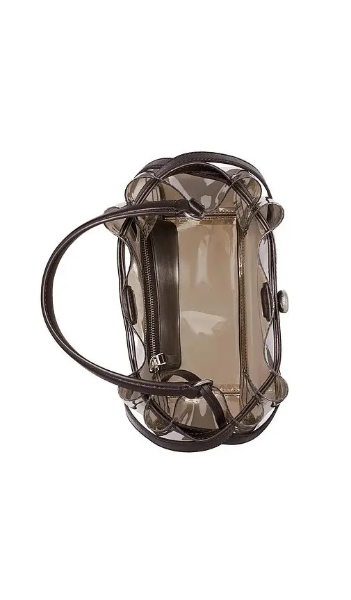 Tory Burch Romy Clear Bucket Bag - Brown