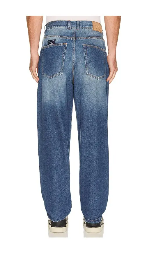 POP TRADING COMPANY Drs Denim Seam Pants - Blue